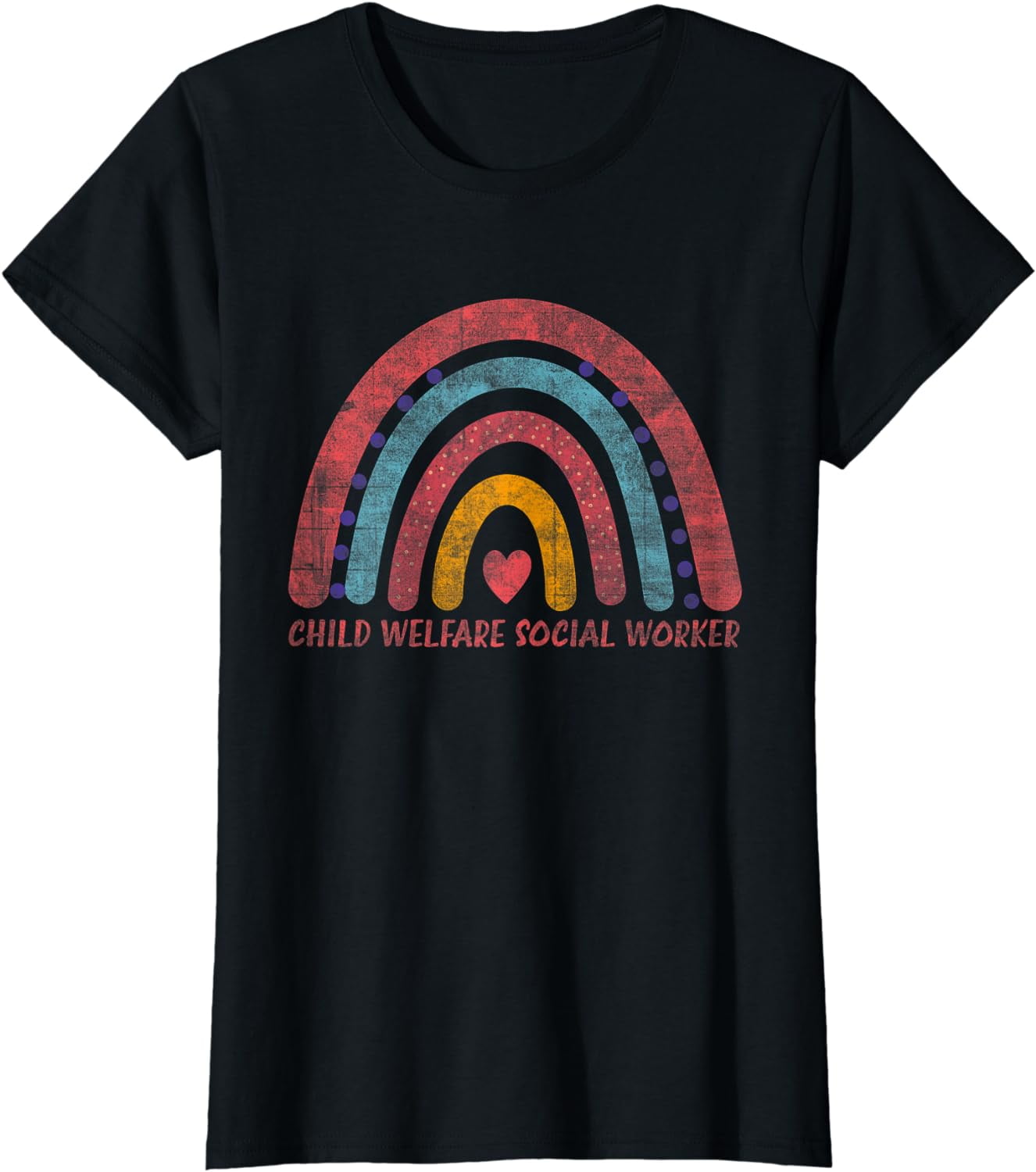 Rainbow Child Welfare Social Worker T-Shirt - Walmart.com