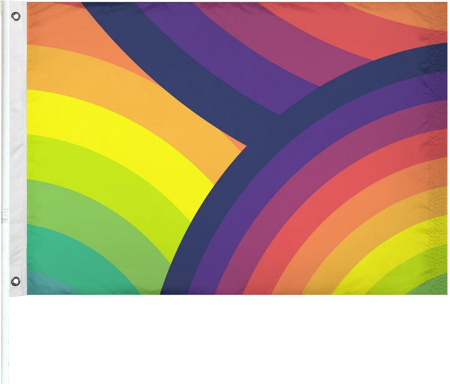 Rainbow Circles Flag Outdoor Rainbow Circles Garden Flag for Outside ...