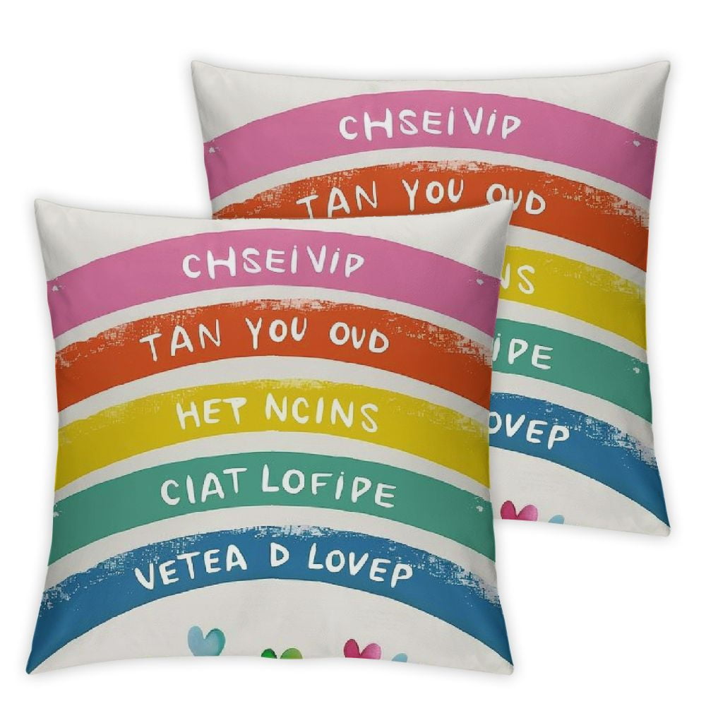 Rainbow Classroom Reading Corner Pillow Covers Inch,Classroom Throw ...