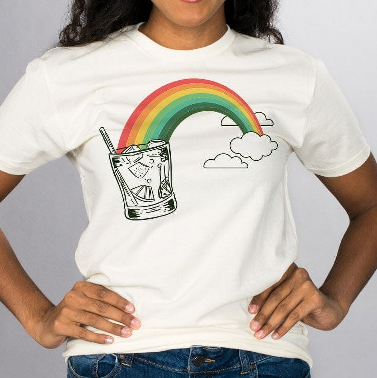 Rainbow Cocktail Unisex T-Shirt, Trendy St. Patricks Day St. Pattys ...