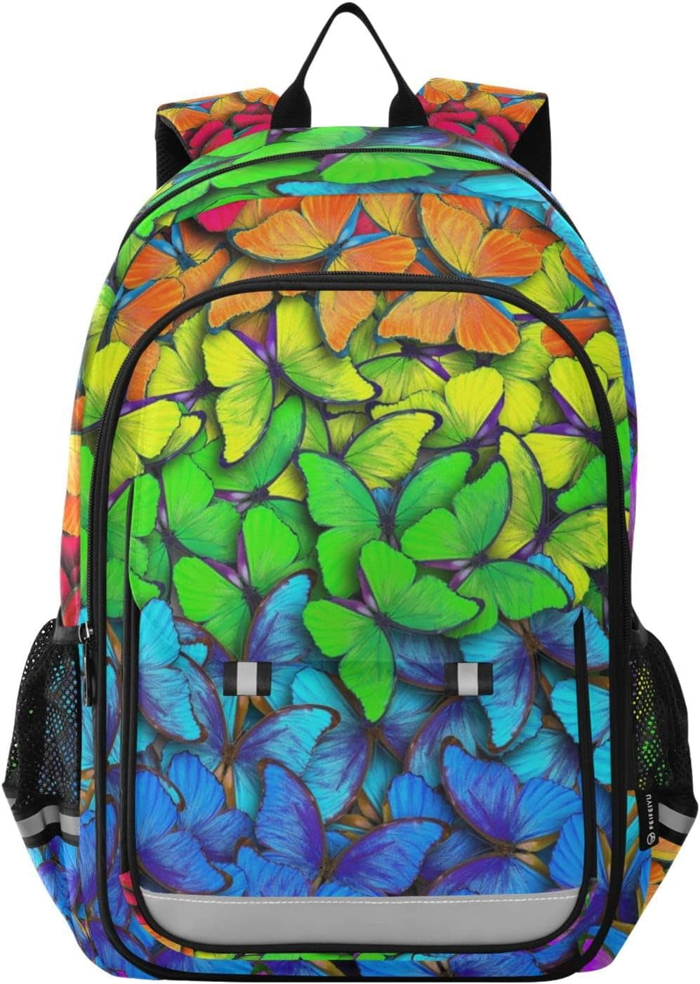 Rainbow Color Butterfly Colorful Laptop Backpack Purse for Women Men ...