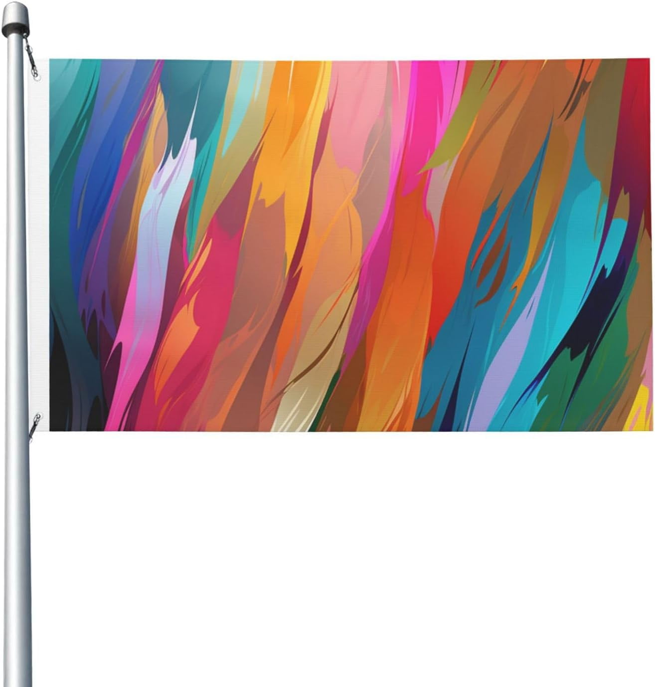 Rainbow Color Garden Flag Welcome Flags for Outside Holiday Banner with ...