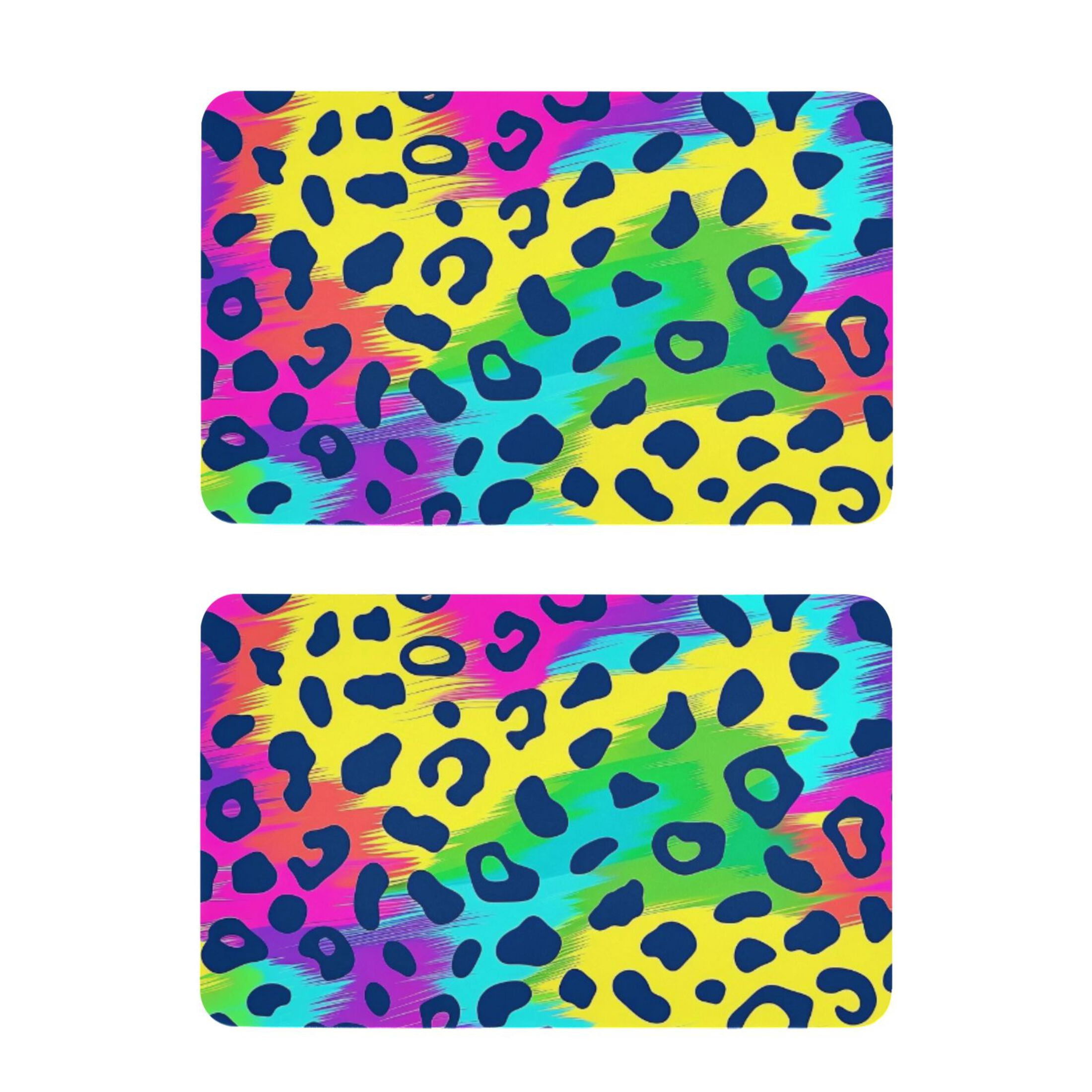 Rainbow Color Leopard Refrigerator Magnet Stickers Square Fridge ...