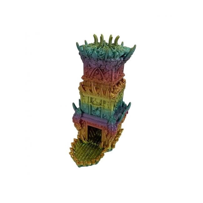 Rainbow Color Orc Dice Tower 3D Printed Figurine - Walmart.com