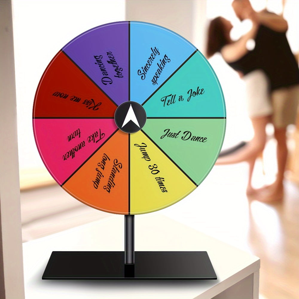 Rainbow Color Spin-to-Win Game Wheel - Dry Erase Prize Wheel for ...