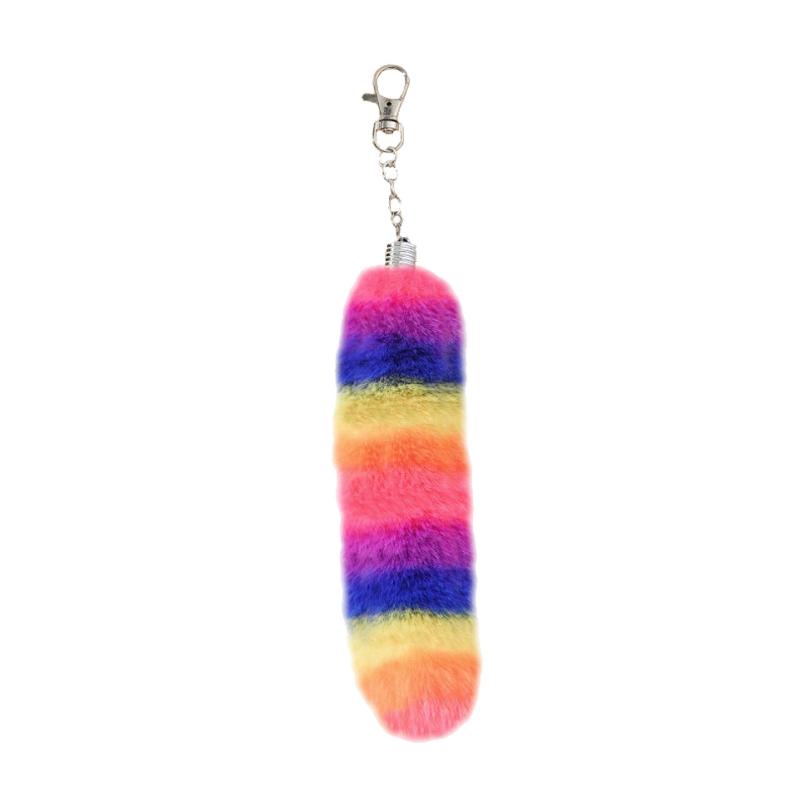 Rainbow Color Tails Keychain Supporting Pride Symbolizing Pride Tails ...