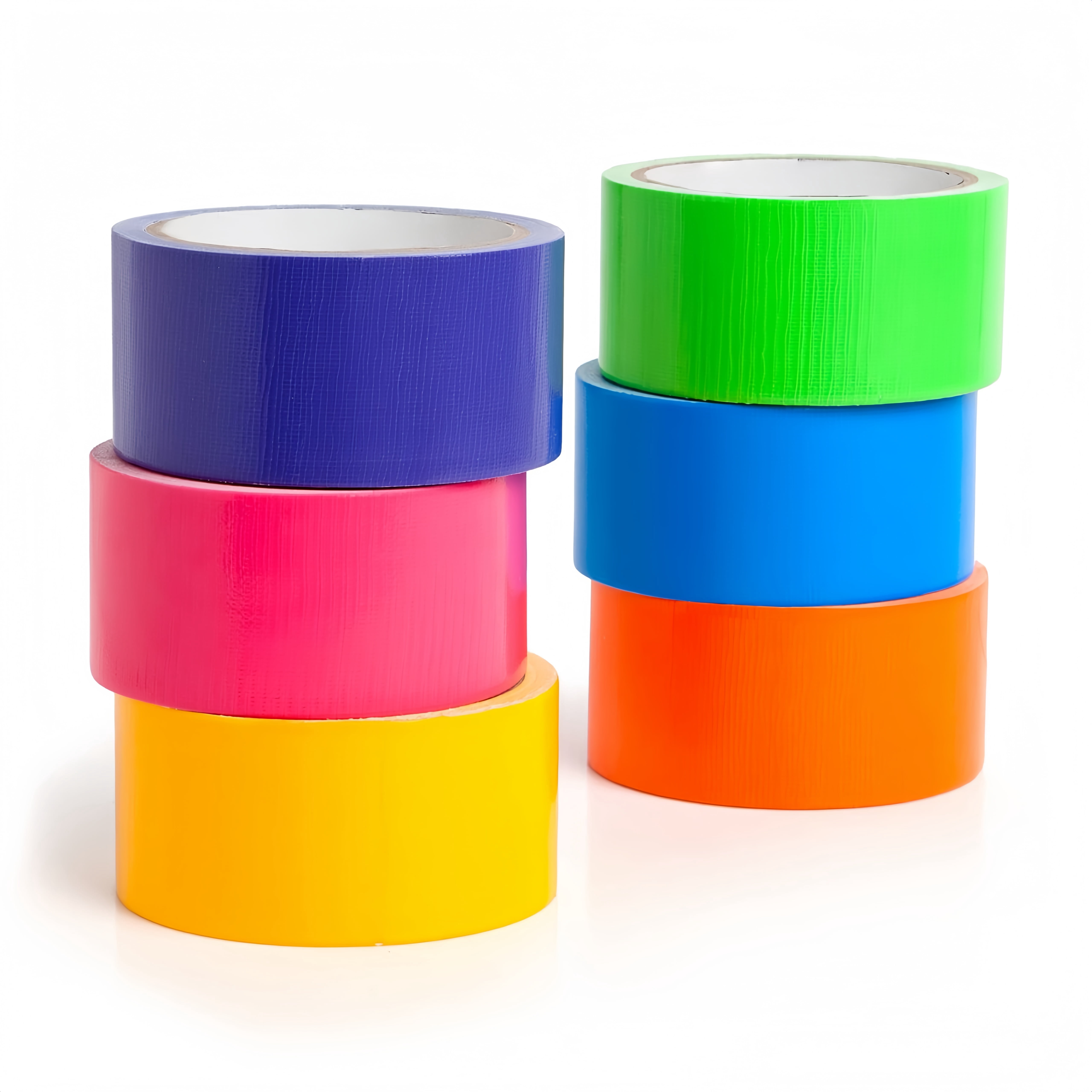 Rainbow Colored Duct Tape Pack - 6 Bright Colors, 15 Yards x 2 Inch ...