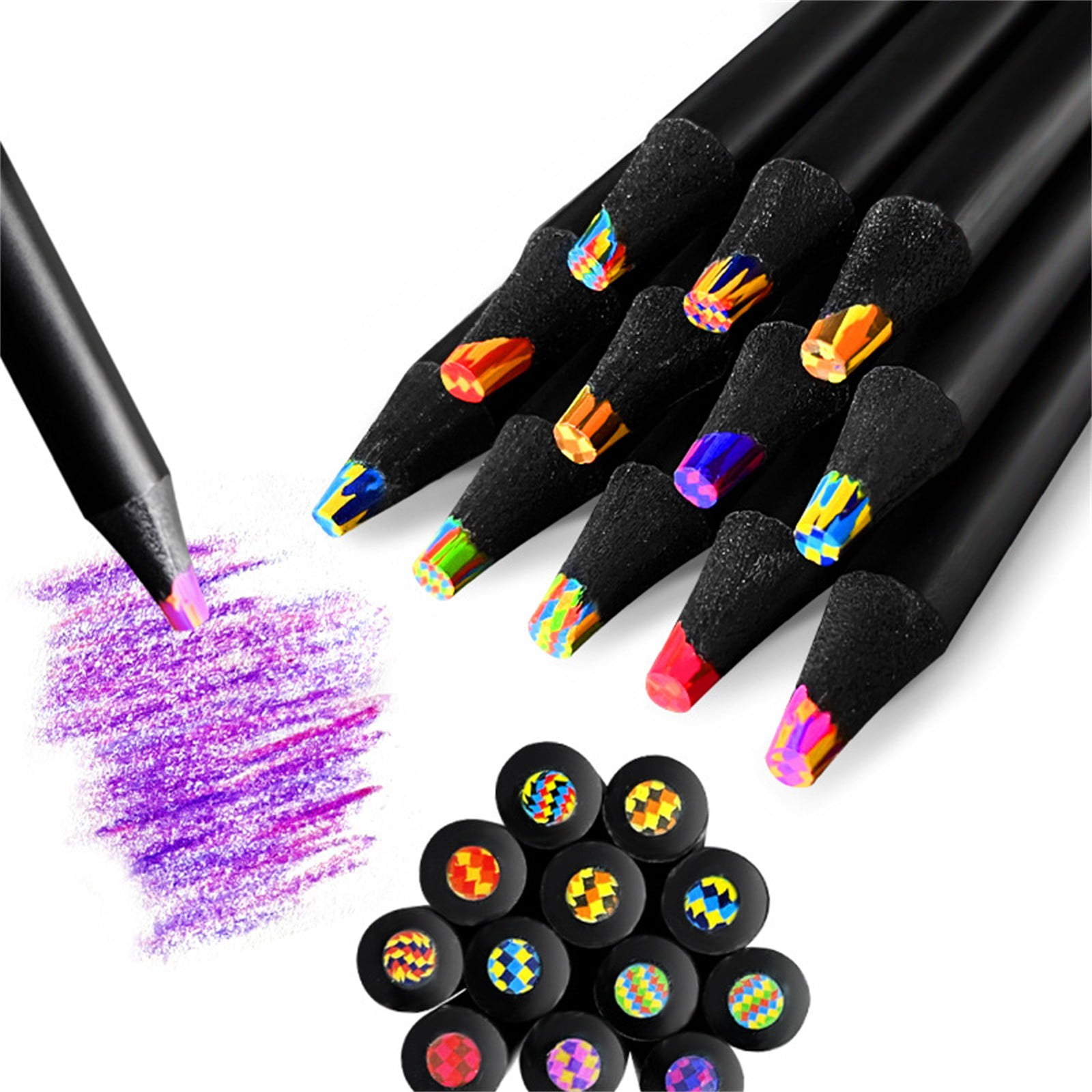 Rainbow Colored Pencils 12 Count, Stocking Stuffers, Art Supplies ...