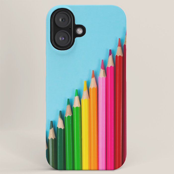 Rainbow Colored Pencils Cute Bright School Supply Art Phone Case for ...