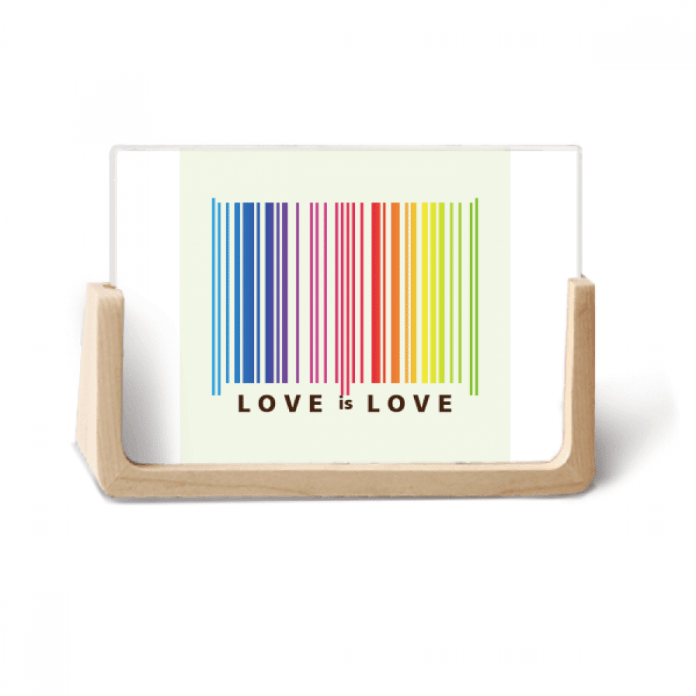 Rainbow Colorful Equal Consultation Photo Wooden Photo Frame Tabletop ...