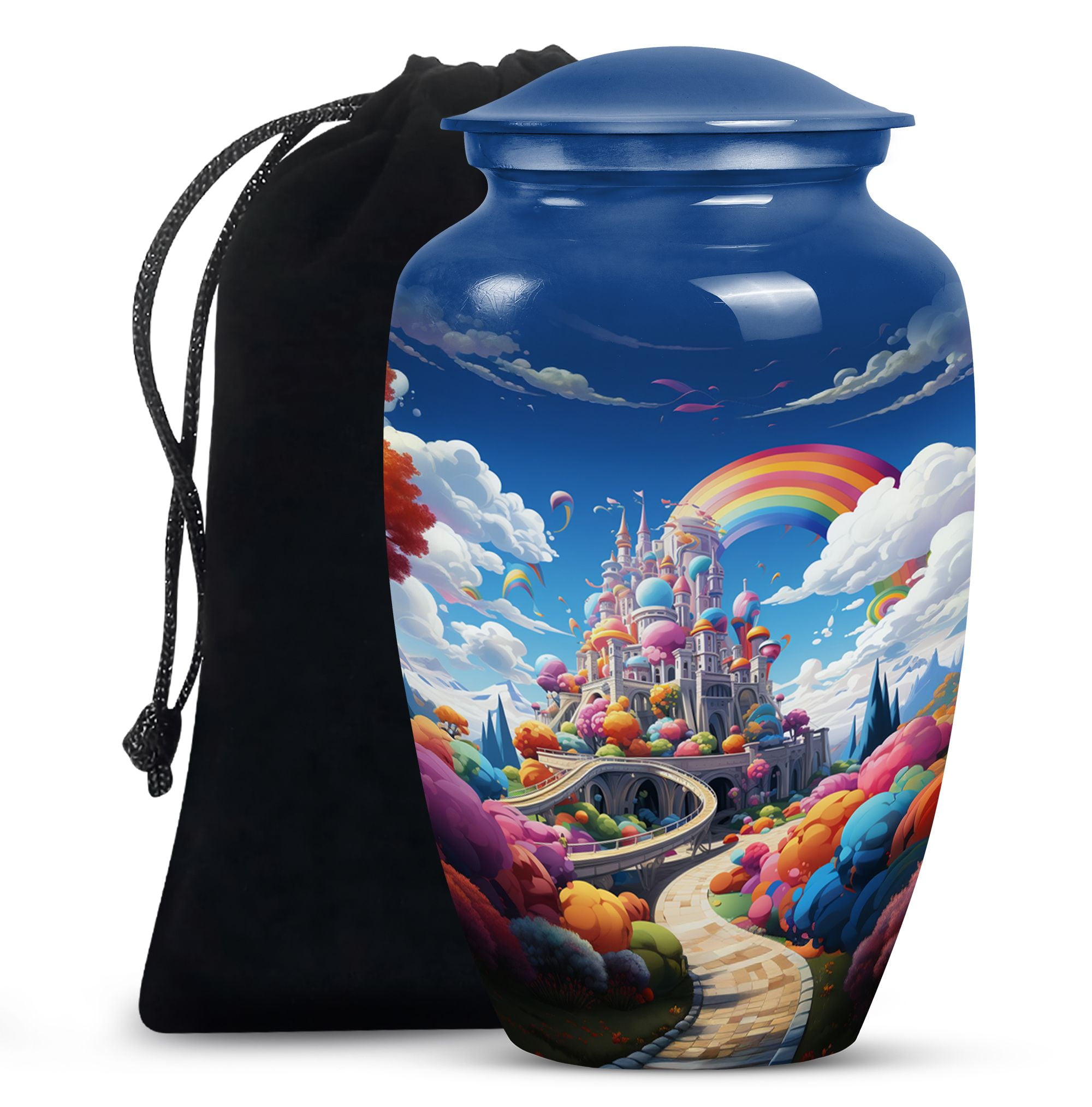 Rainbow Over Colorful Kingdom - Urns For Human Ashes Adult Female ...