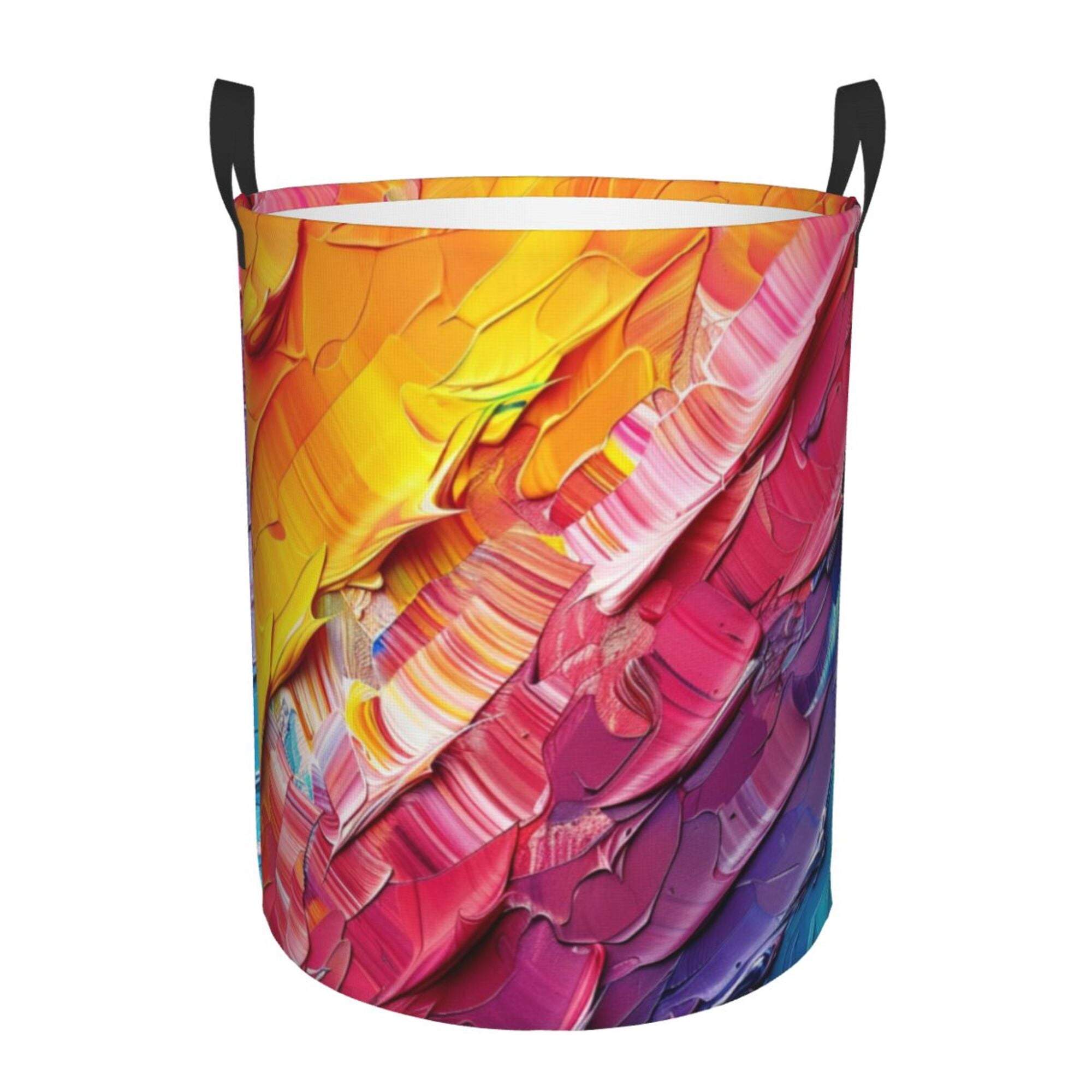 Rainbow Colorful Pride Laundry Hamper Small Storage Basket/Toy ...