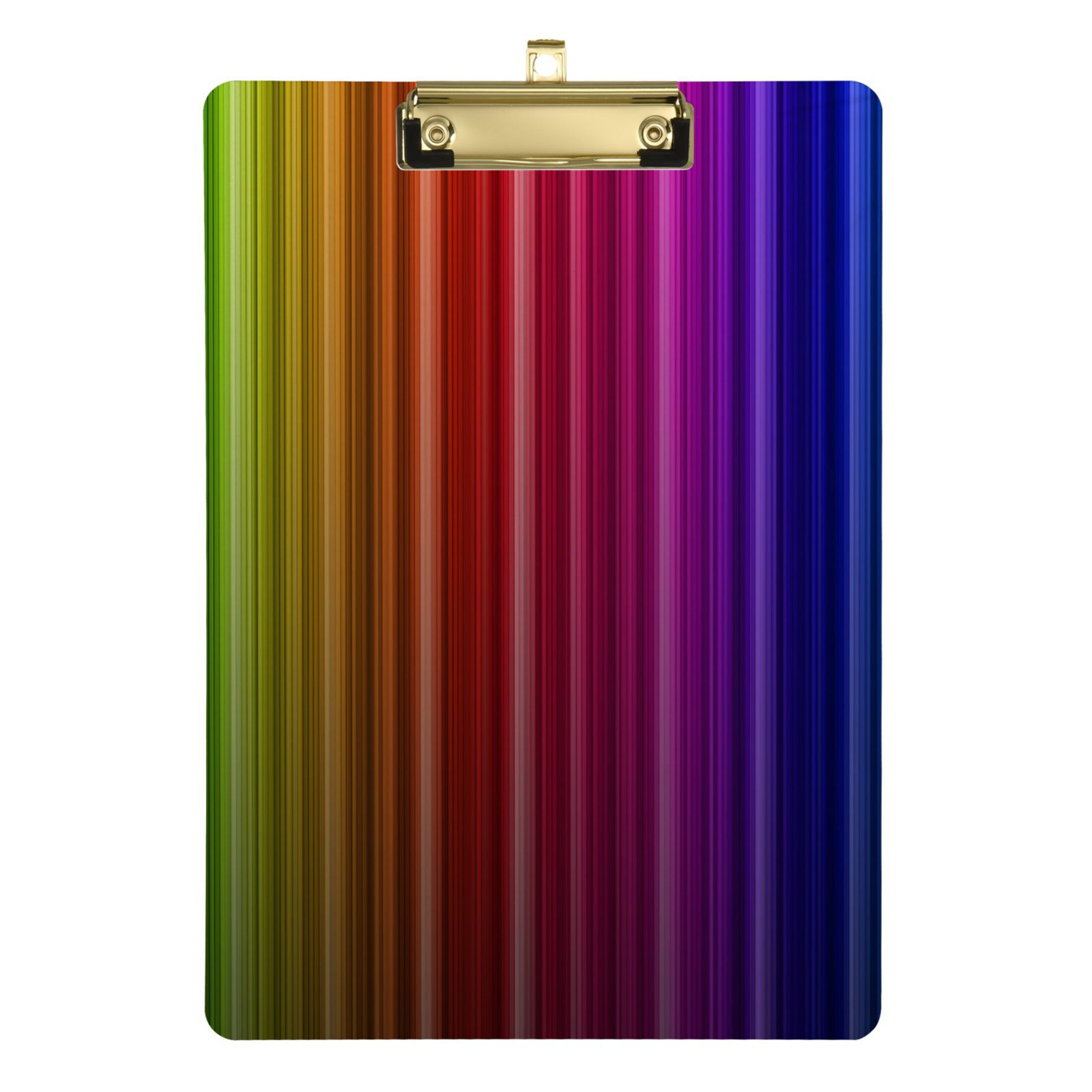 Rainbow Colors Acrylic Clipboards A4 Standard Letter Size Clipboard 12. ...