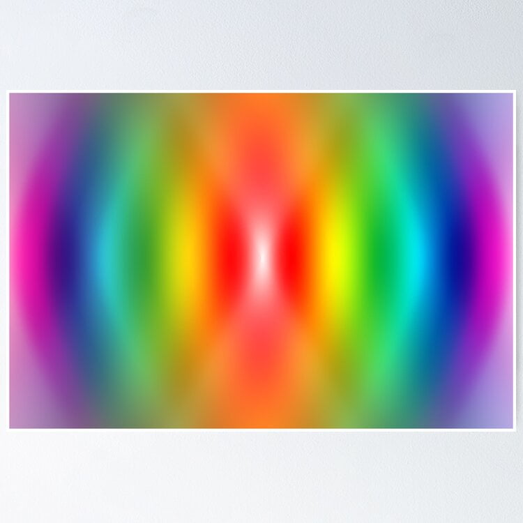 Rainbow Confused Poster- Unframed Poster | Wall Art | Perfect For Home ...
