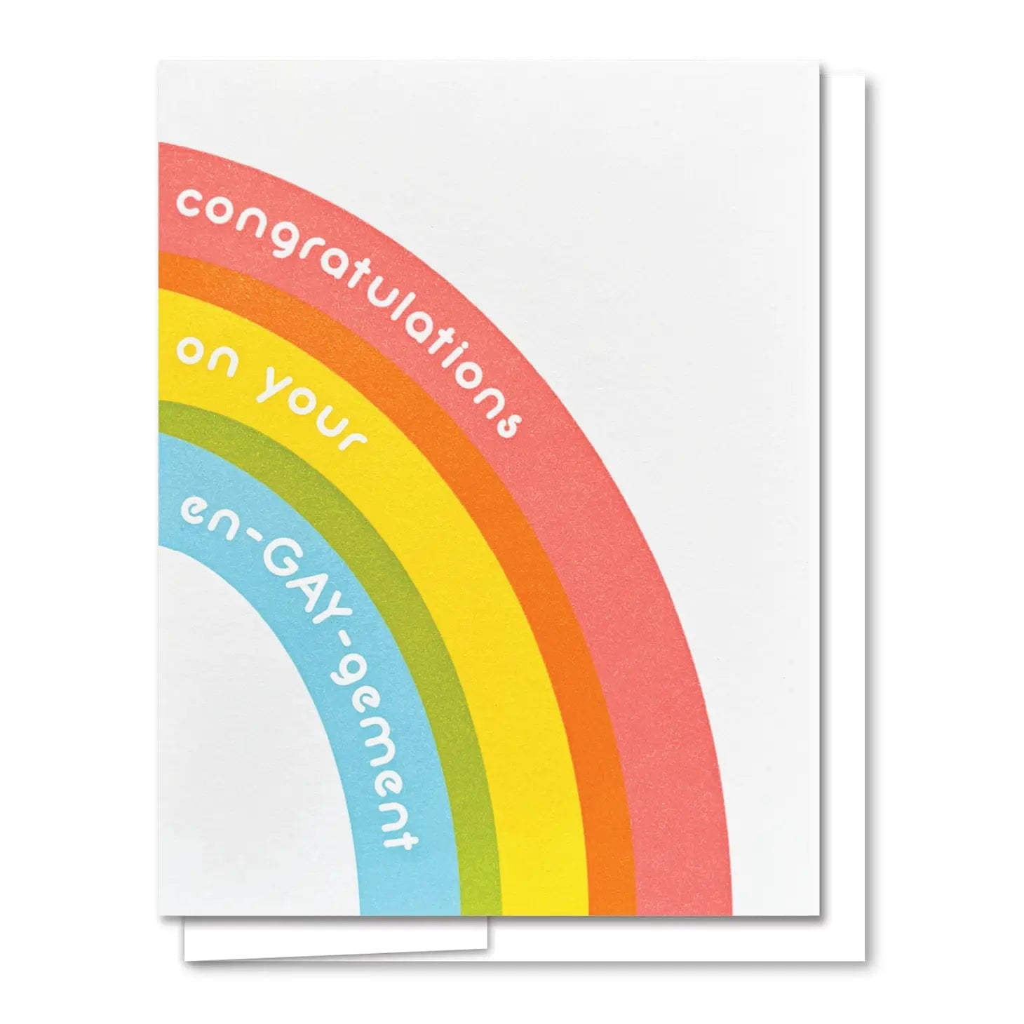 Rainbow Congratulations Card for Engagement – Fun and Colorful “en-GAY ...