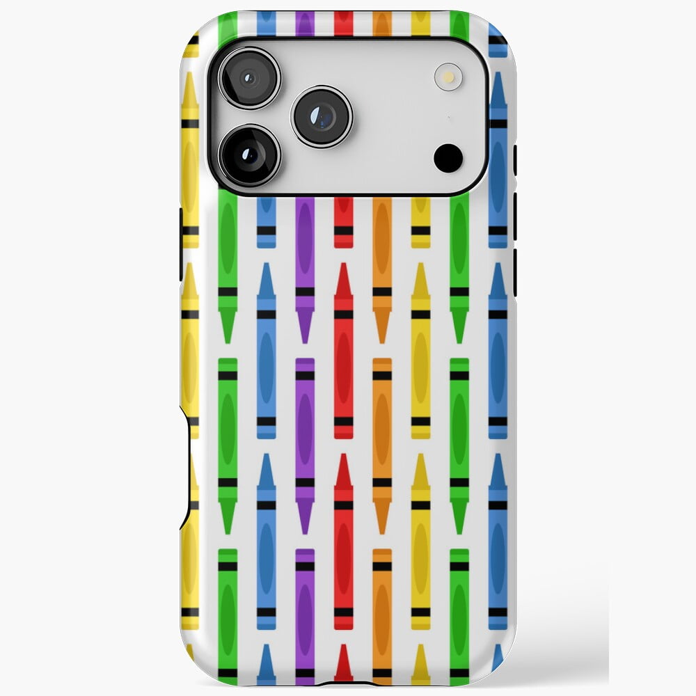 Rainbow Crayons Back to School Teacher Compatible Phone Case for iPhone ...