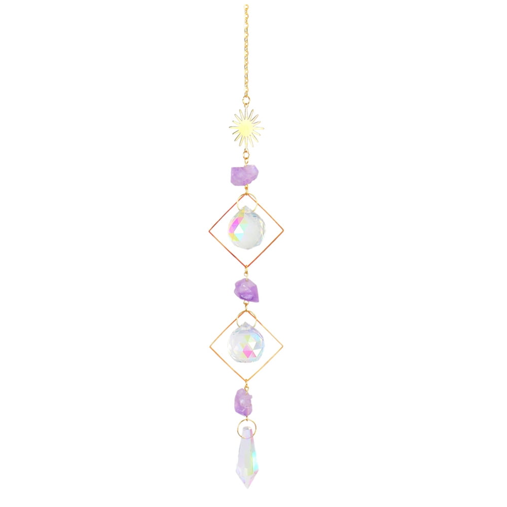 Rainbow Crystal Suncatcher, Glass Window Prisms, Garden Hanging ...