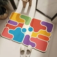 Rainbow Cube Fragment Series 40x60cm Quick-Drying Bathroom Mat - Water ...