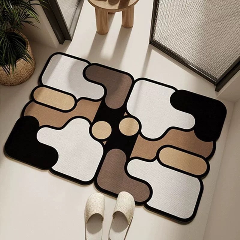 Rainbow Cube Fragment Series 40x60cm Quick-Drying Bathroom Mat - Water ...