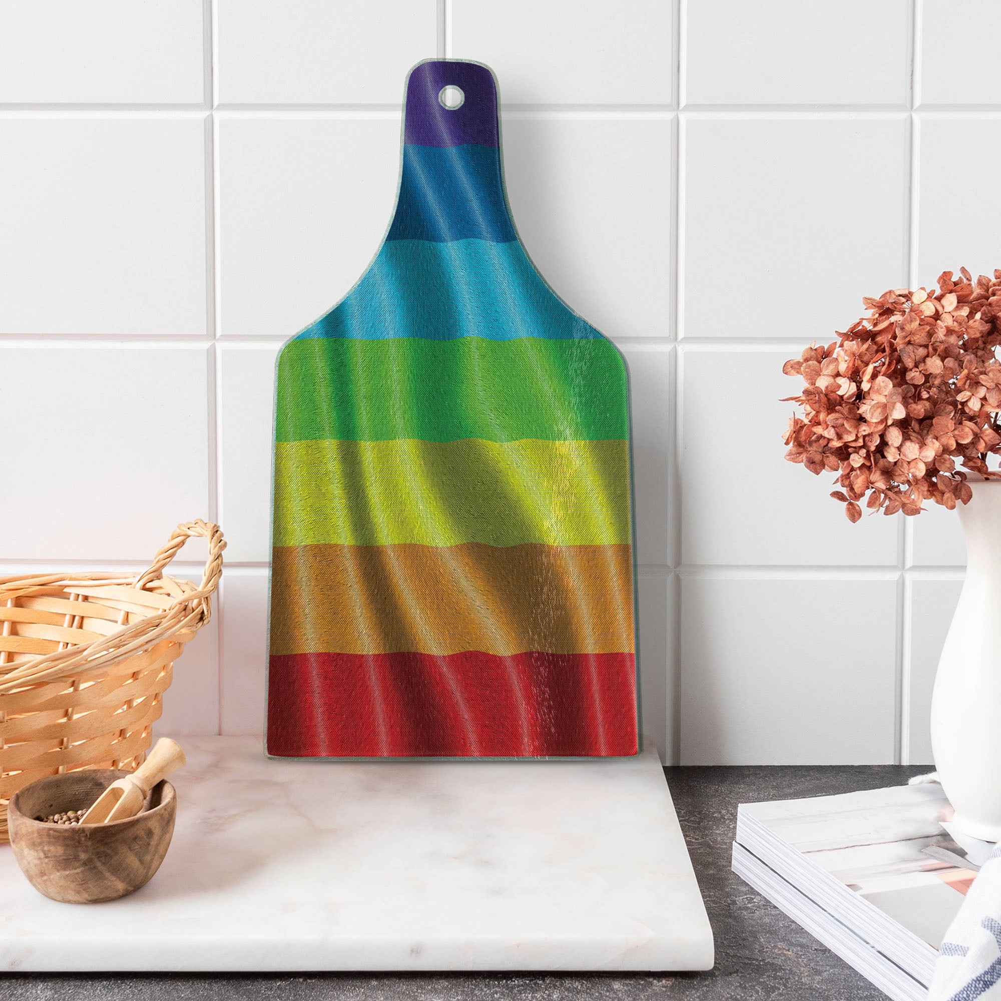 Rainbow Cutting Board Pride Flag Inspired Design With Vivid Colors