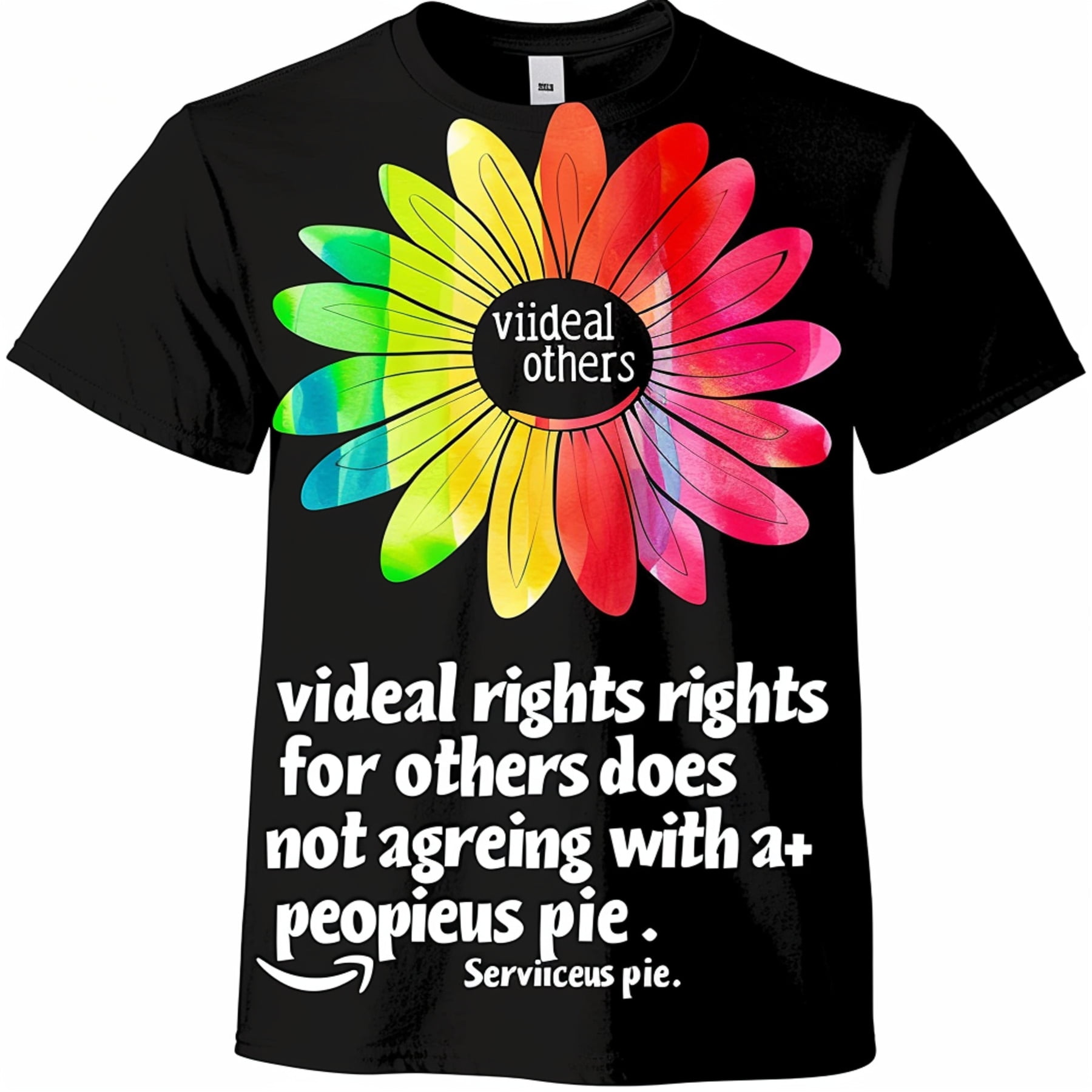 Rainbow Daisy Flower T Shirt: Support Equal Rights with LGBTQIA+ Pride ...