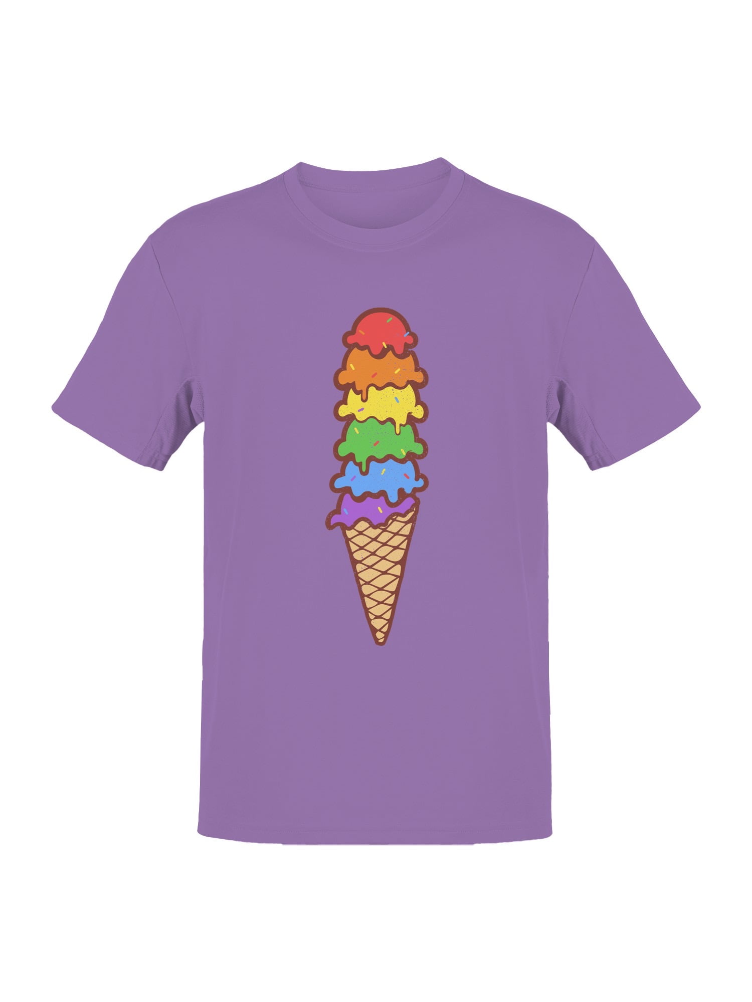 Rainbow Delight Ice Cream Cone Women's T-shirt - Walmart.com