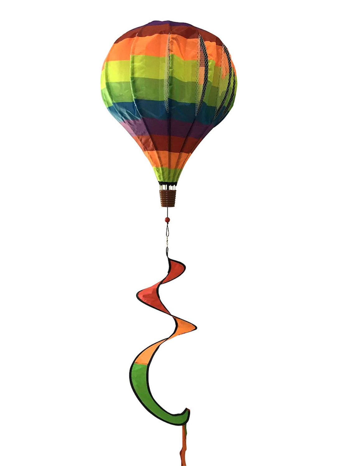 Rainbow Deluxe Hot Air Balloon Wind Twister Everyday 54"L Briarwood ...