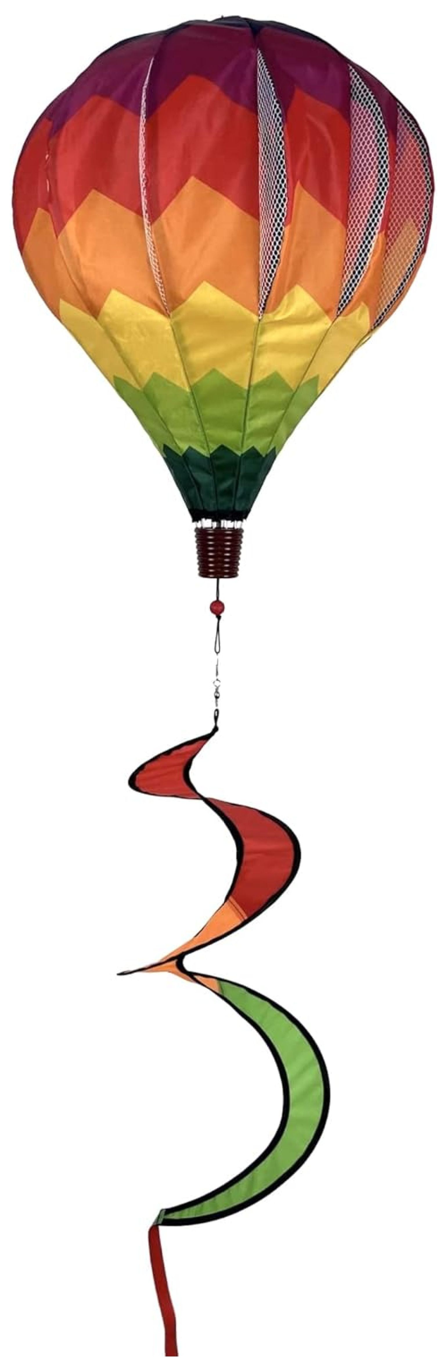 Rainbow Deluxe Hot Air Balloon Windsock Everyday Wind Twister Everyday ...