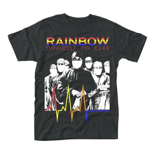 Rainbow Difficult to Cure Ritchie Blackmore Black Men S-234XL T-shirt ...