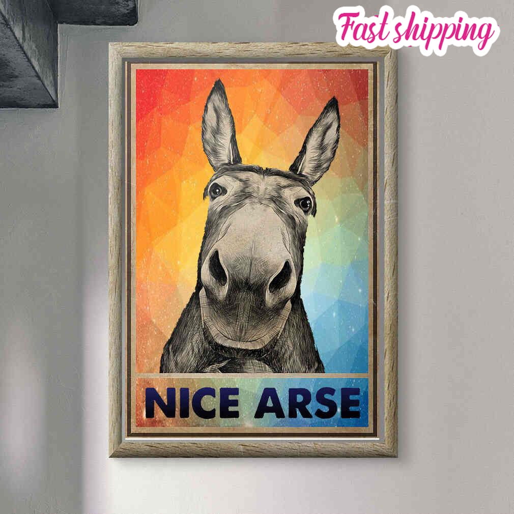 Rainbow Donkey Nice Arse Poster Prints Poster Wall Art Vertical 16 x 24 ...