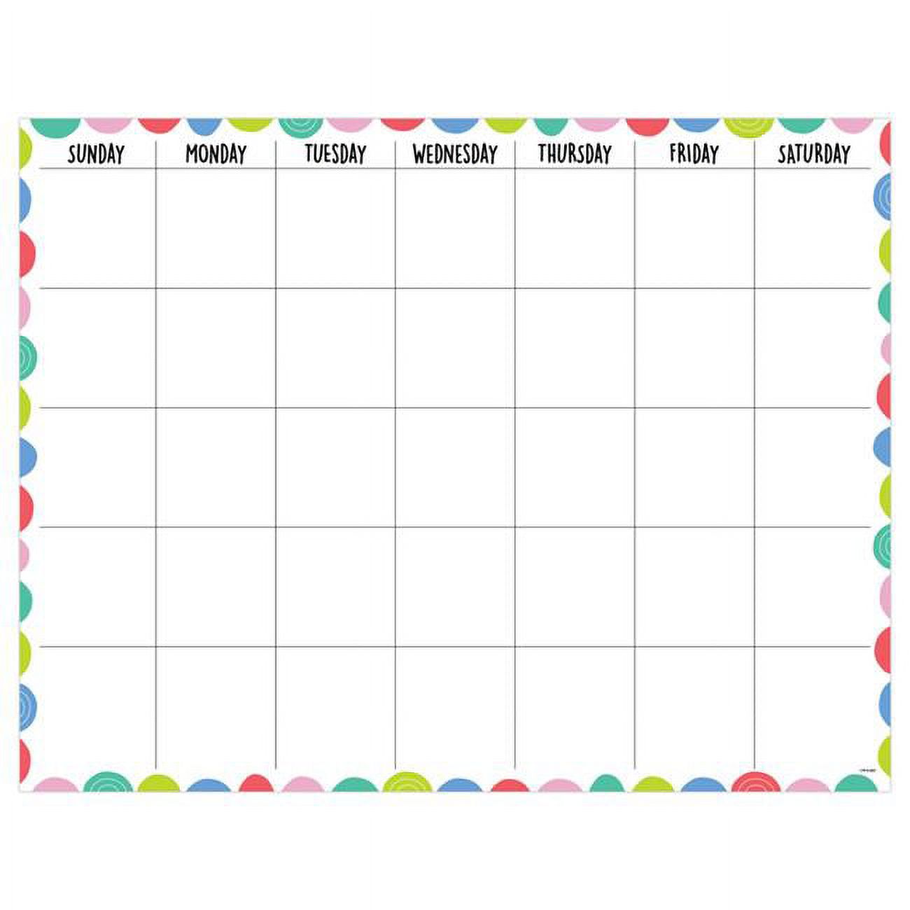 Rainbow Doodles Calendar Chart - Walmart.com