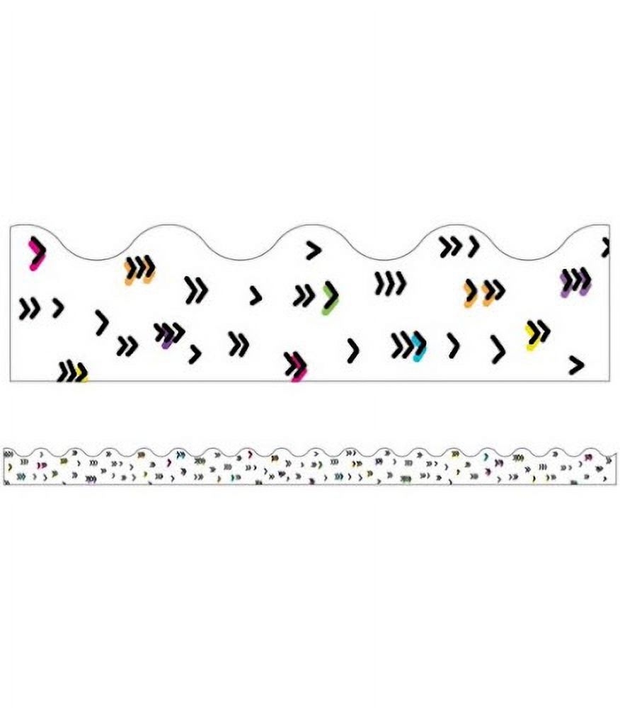 Rainbow Doodles Scalloped Borders - Walmart.com