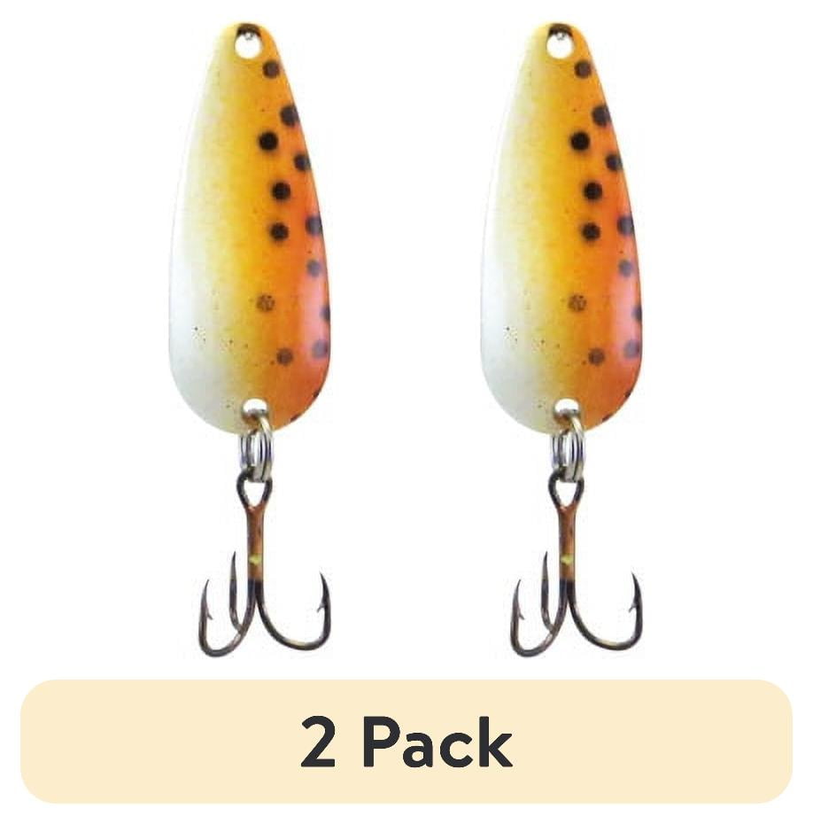 (2 pack) Rainbow Double X Tackle Pot-o-gold Bass & Trout Spoon Fishing ...