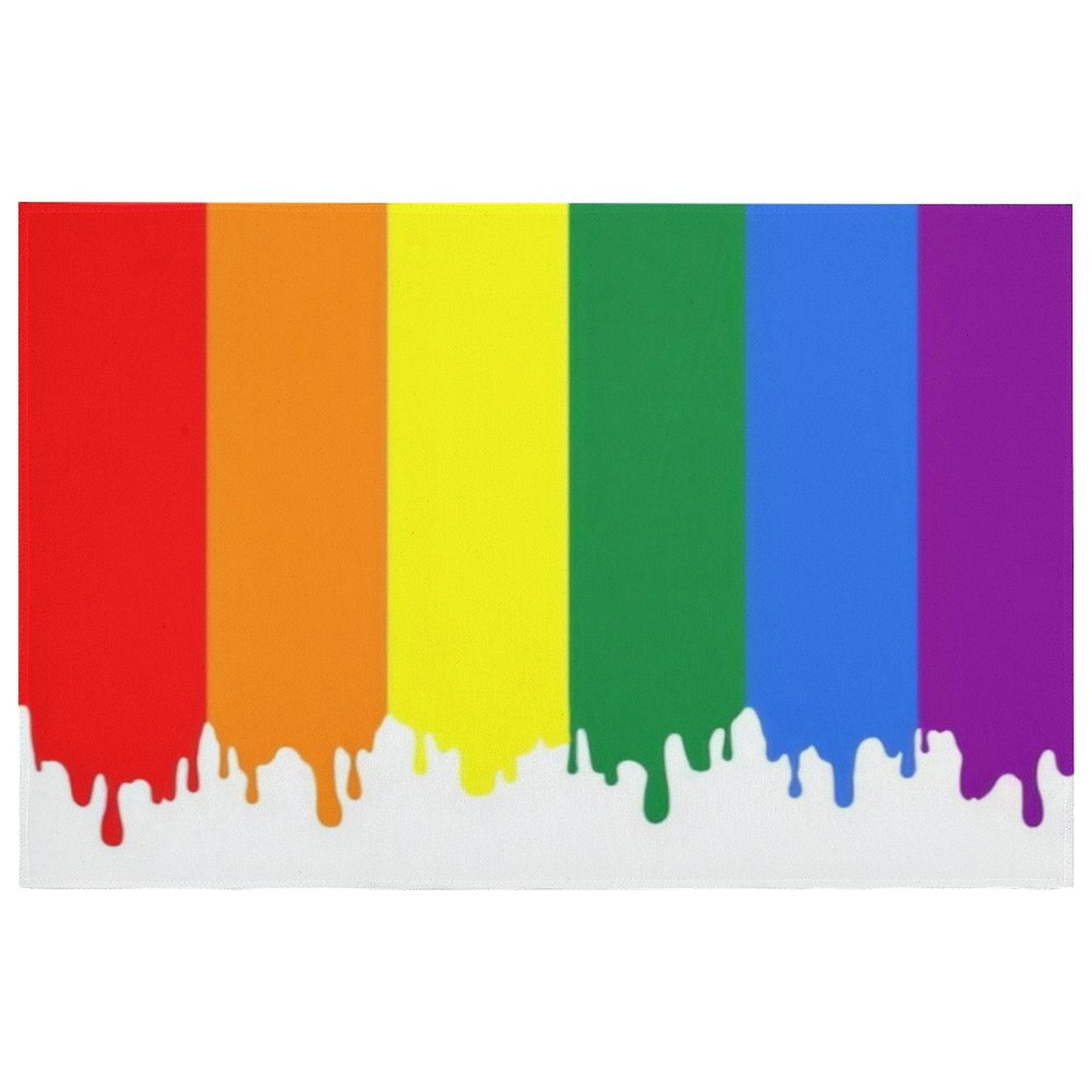 Rainbow Drip Adult Home Decor Bedroom Living Room Crystal Velvet Carpet ...