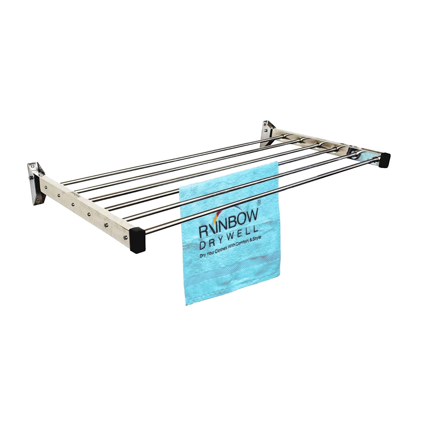 Rainbow Drywell Glider Stainless Steel Heavy Duty Space Saver 6 Pipes x ...