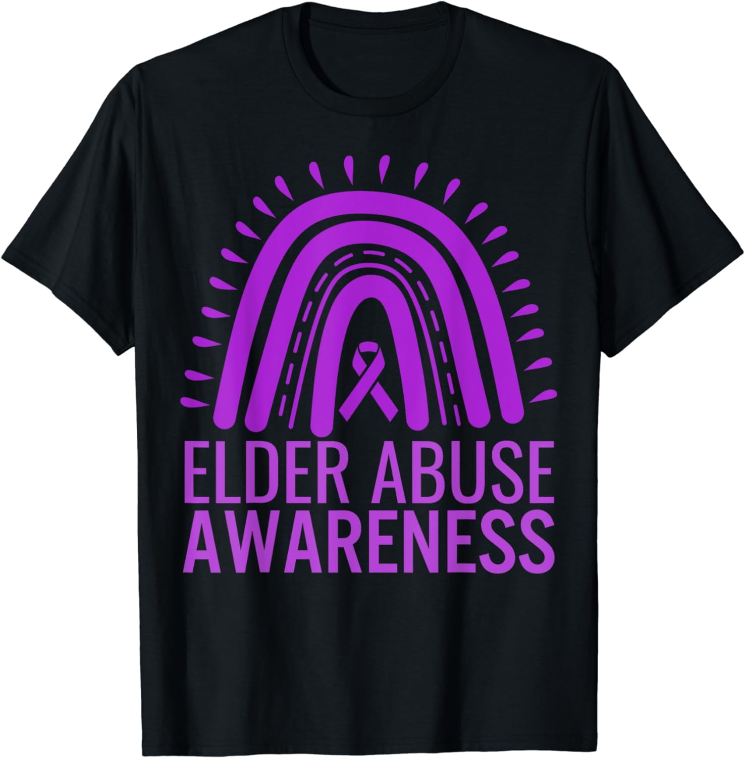 Rainbow Elder Abuse Awareness Month Stop Elder Abuse T-Shirt - Walmart.com