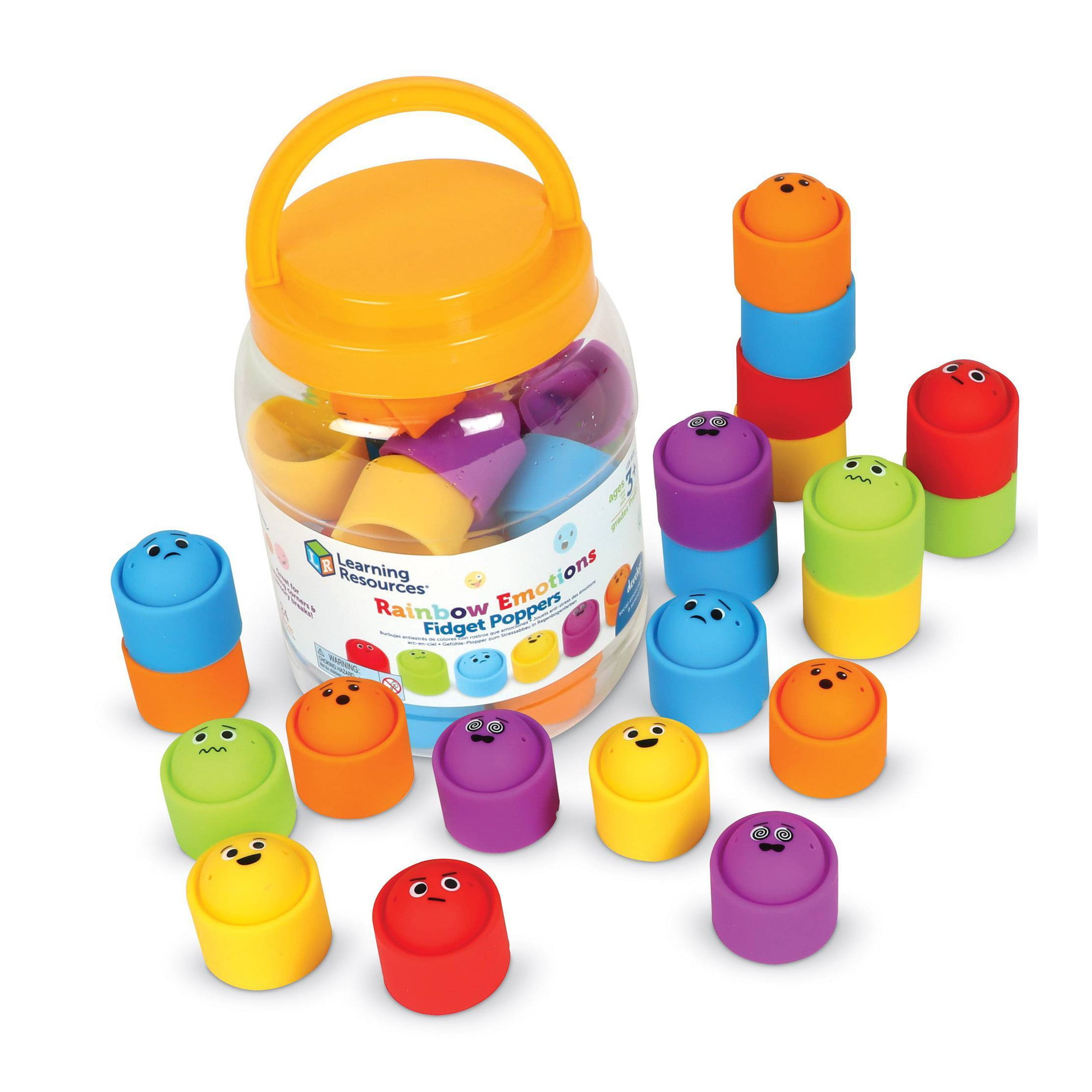 Rainbow Emotions Fidget Poppers - Walmart.com