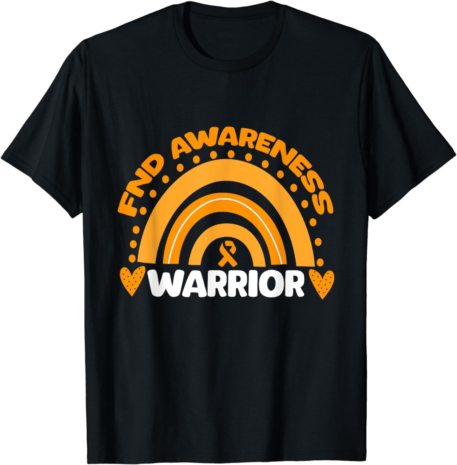 Rainbow FND Awareness Warrior Orange Ribbon T-Shirt - Walmart.com