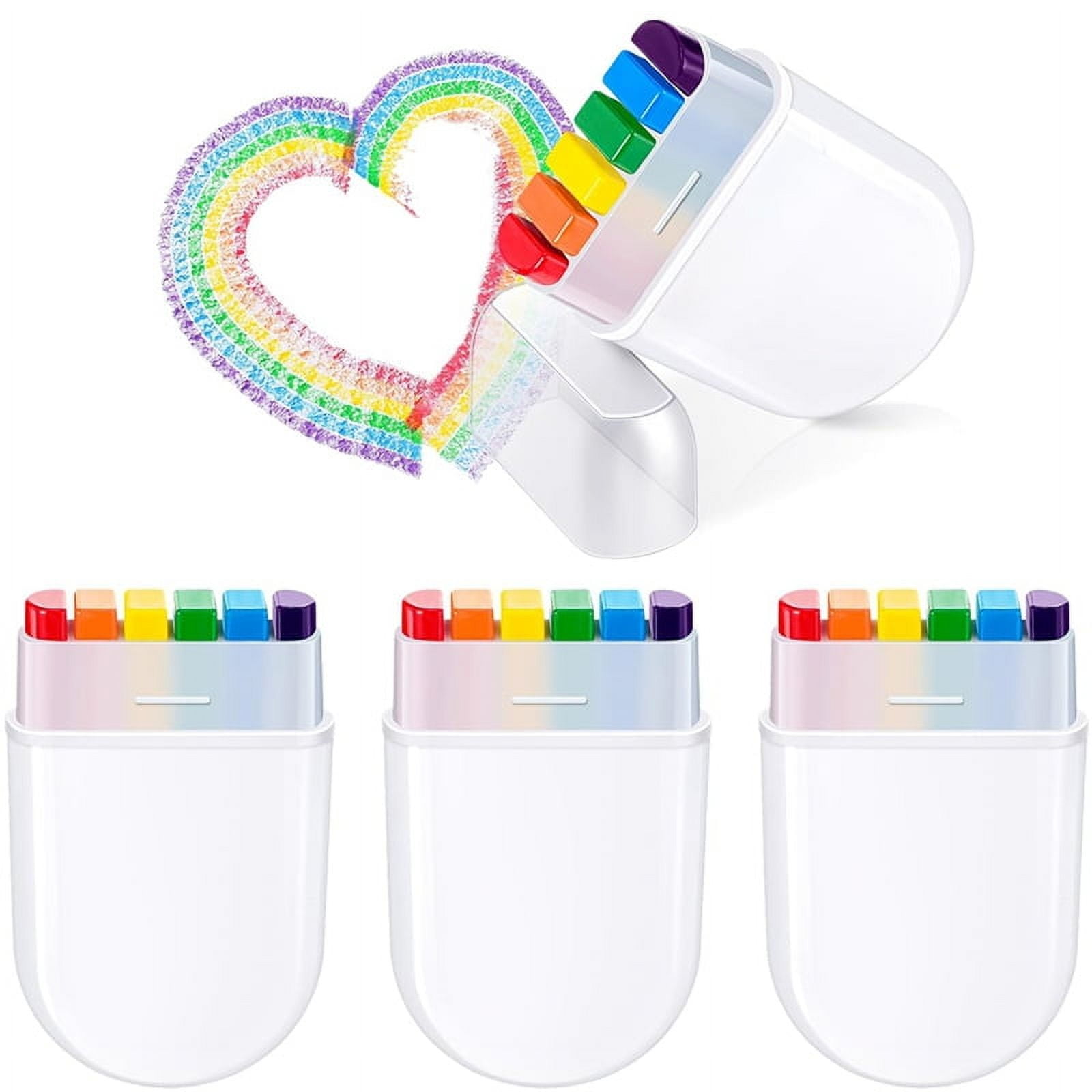 Rainbow Face Paint Pride Face Body Paint Kit Rainbow Makeup Stick for Celebrations Cosplay ...