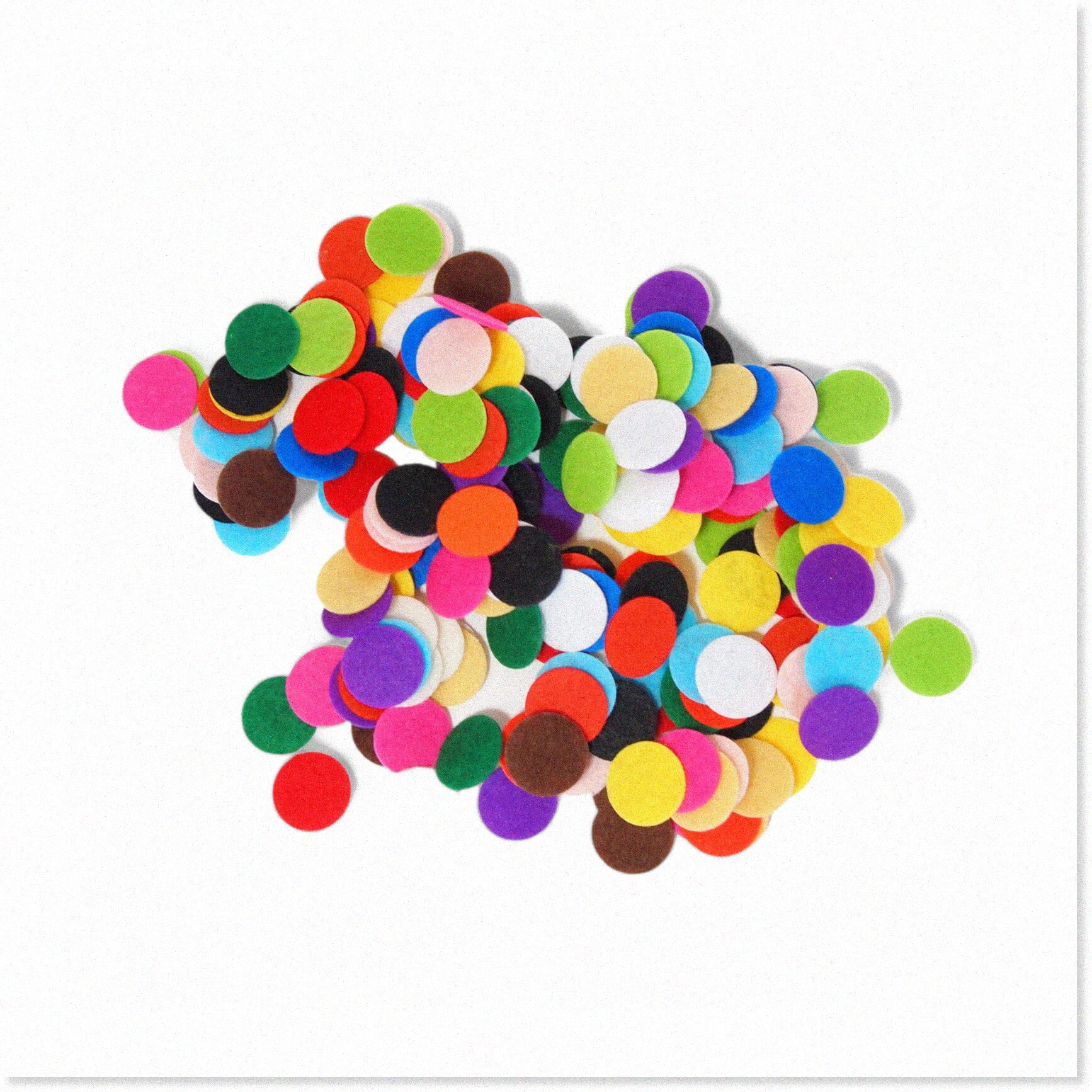 Rainbow Felt Delights - Vibrant 3 Inch Assorted Stiff Felt Circles ...