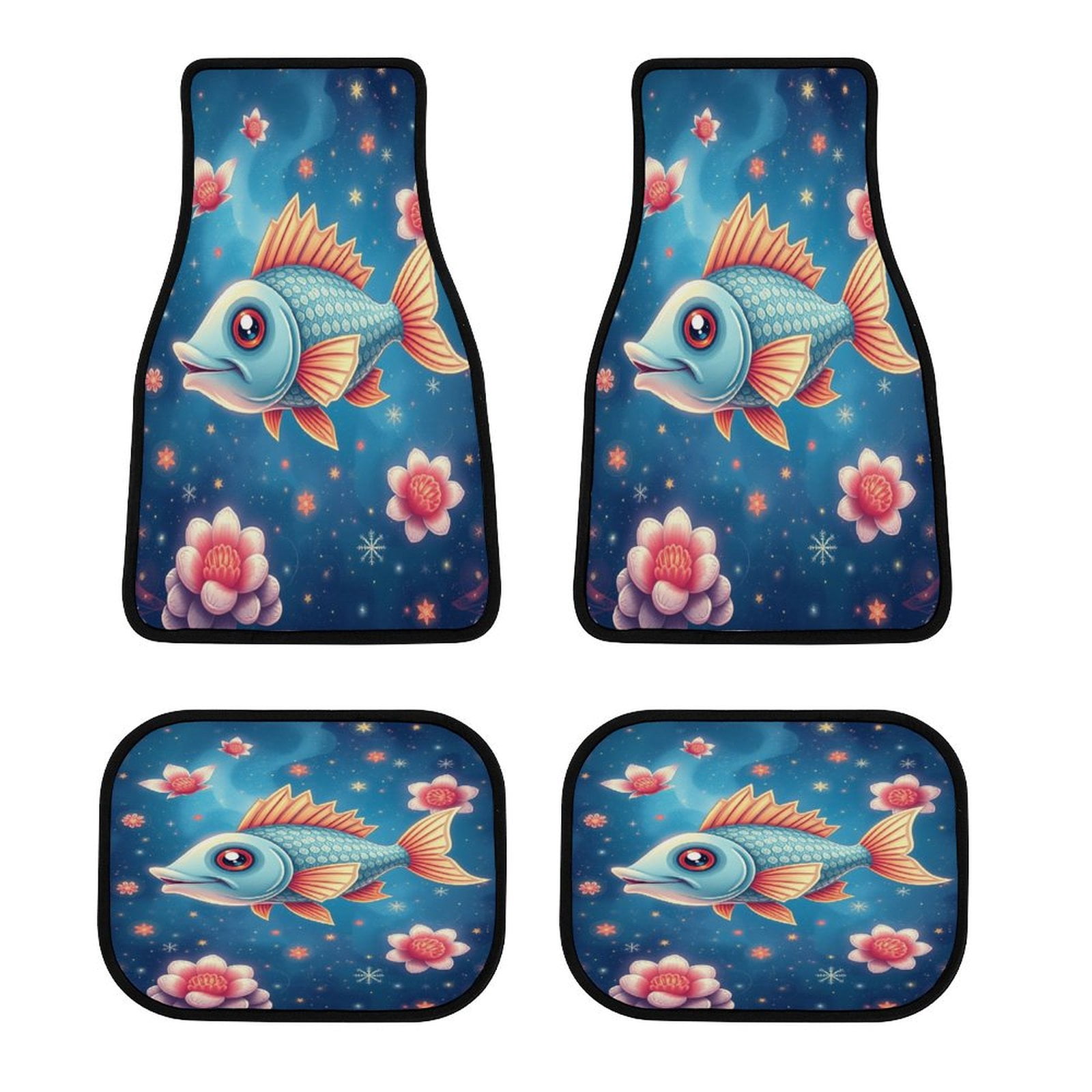 Rainbow Fish Car Floor Mats 4 Pieces Car Floor Mats Full Set, All ...