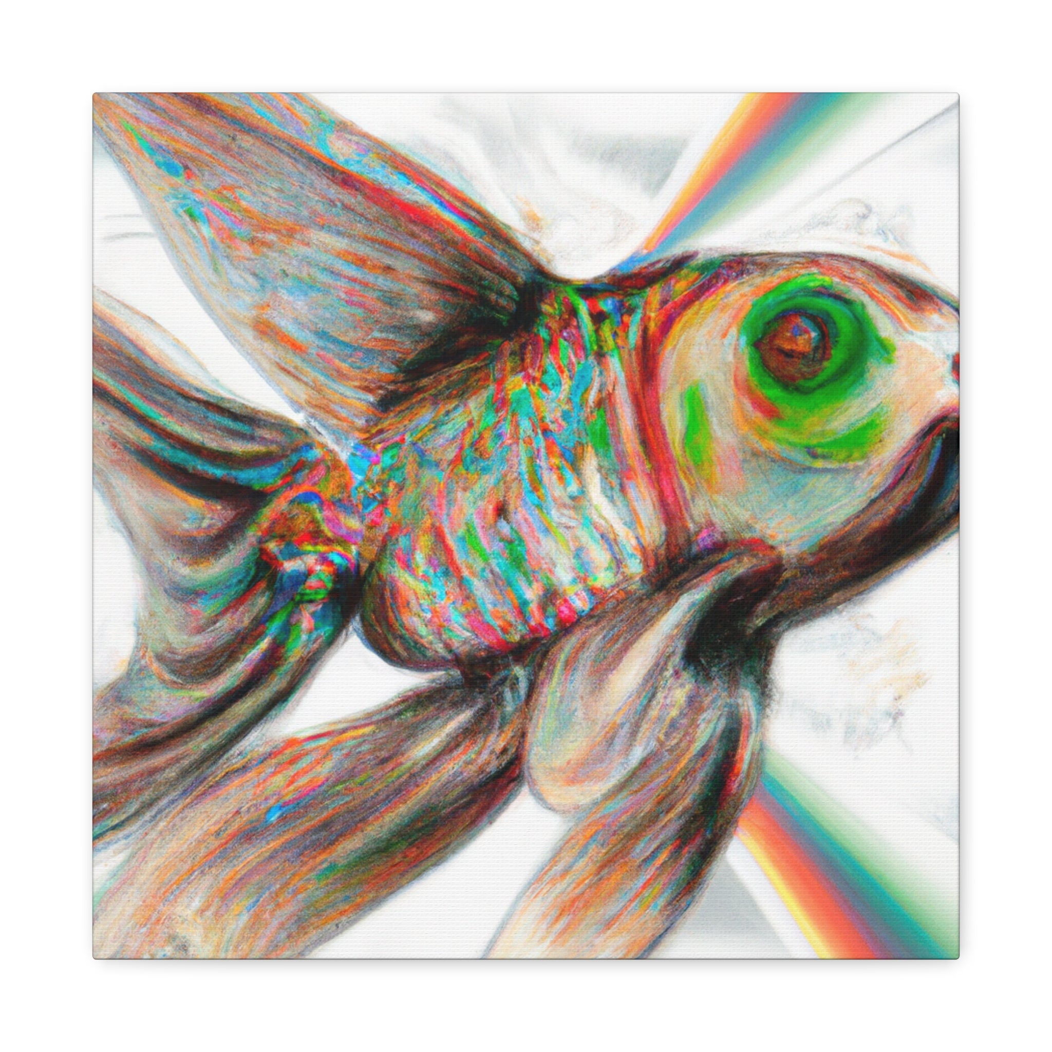 "Rainbow Fish Dreams Afar" - Canvas - Walmart.com