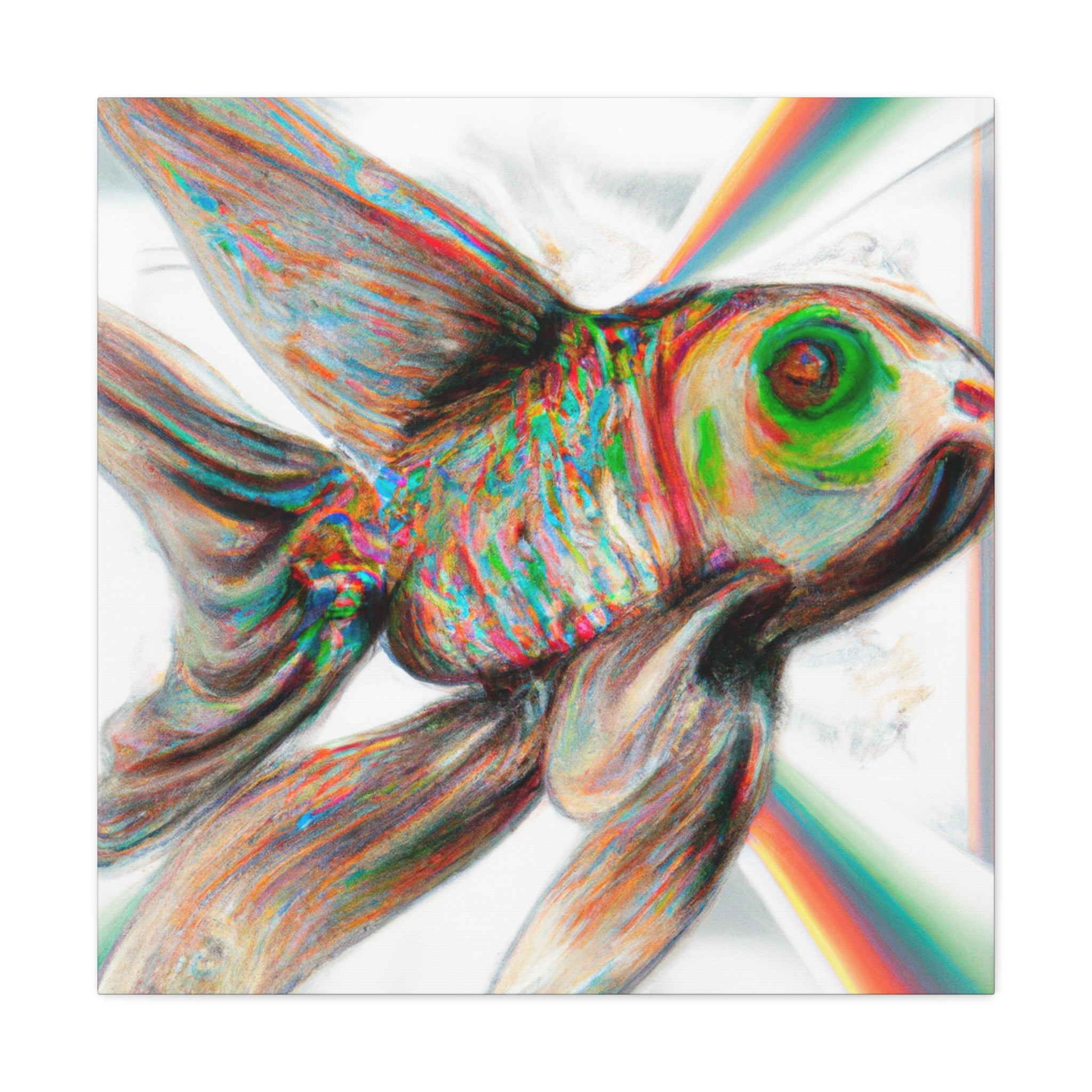 "Rainbow Fish Dreams Afar" - Canvas - Walmart.com
