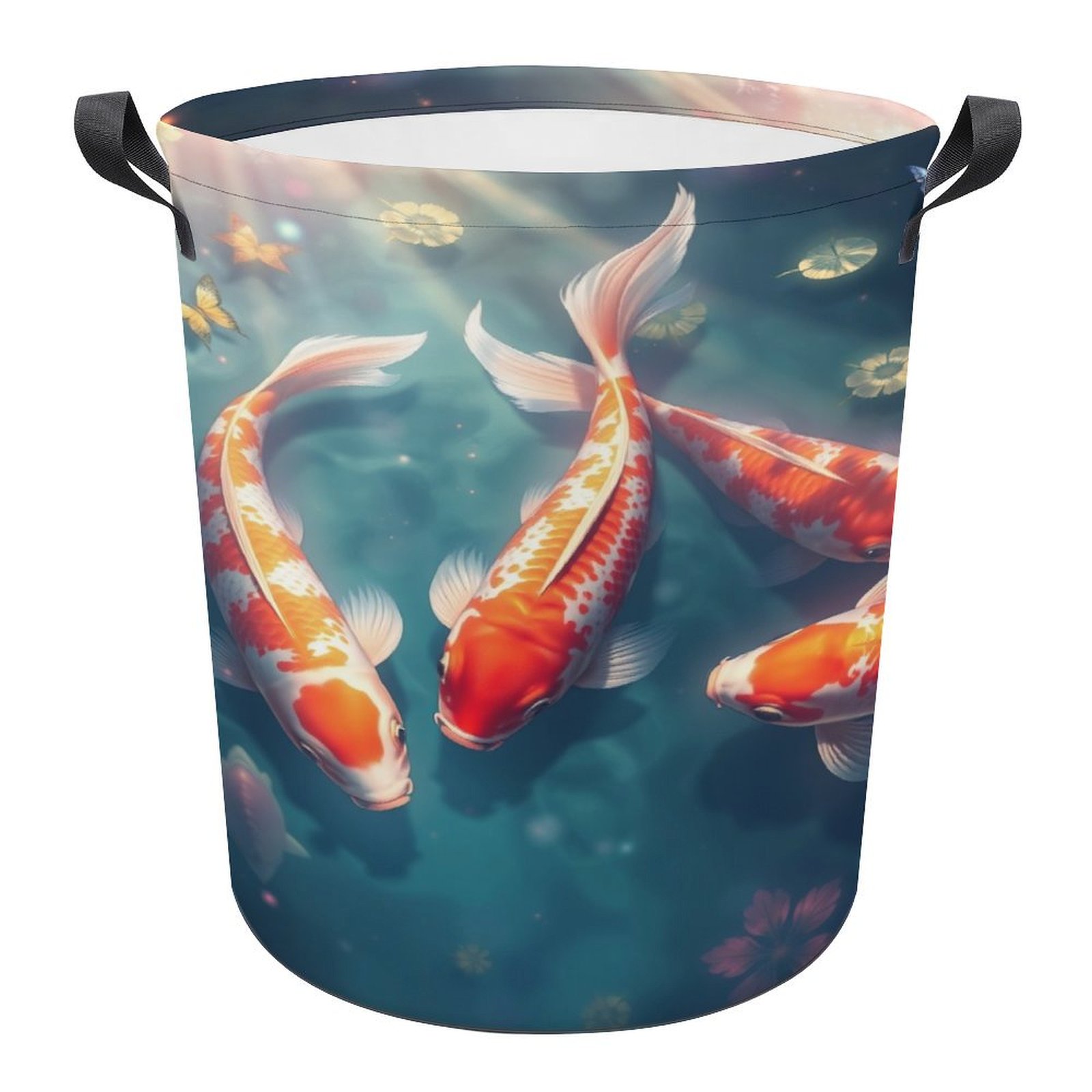 Rainbow Fish Laundry Basket Collapsible Clothing Hamper Toys Organizer ...