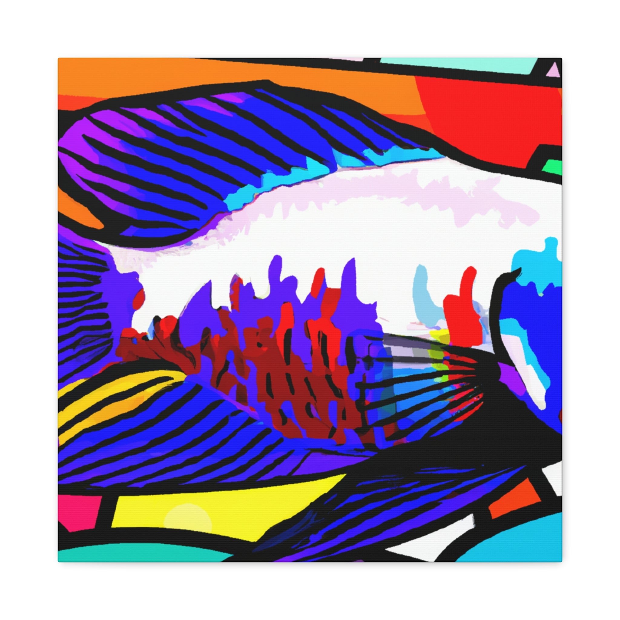 Rainbow Fish Pop Art - Canvas - Walmart.com