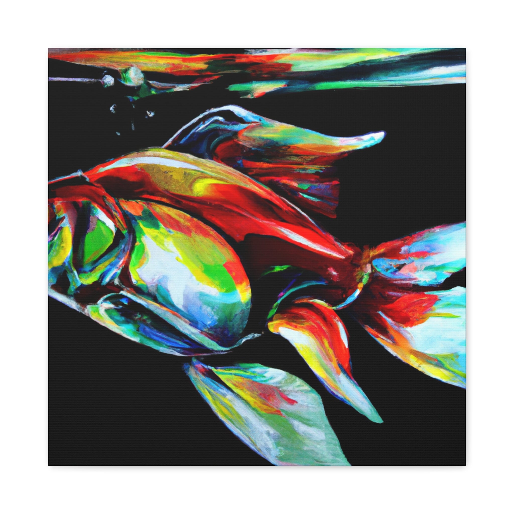 Rainbow Fish Realism - Canvas - Walmart.com
