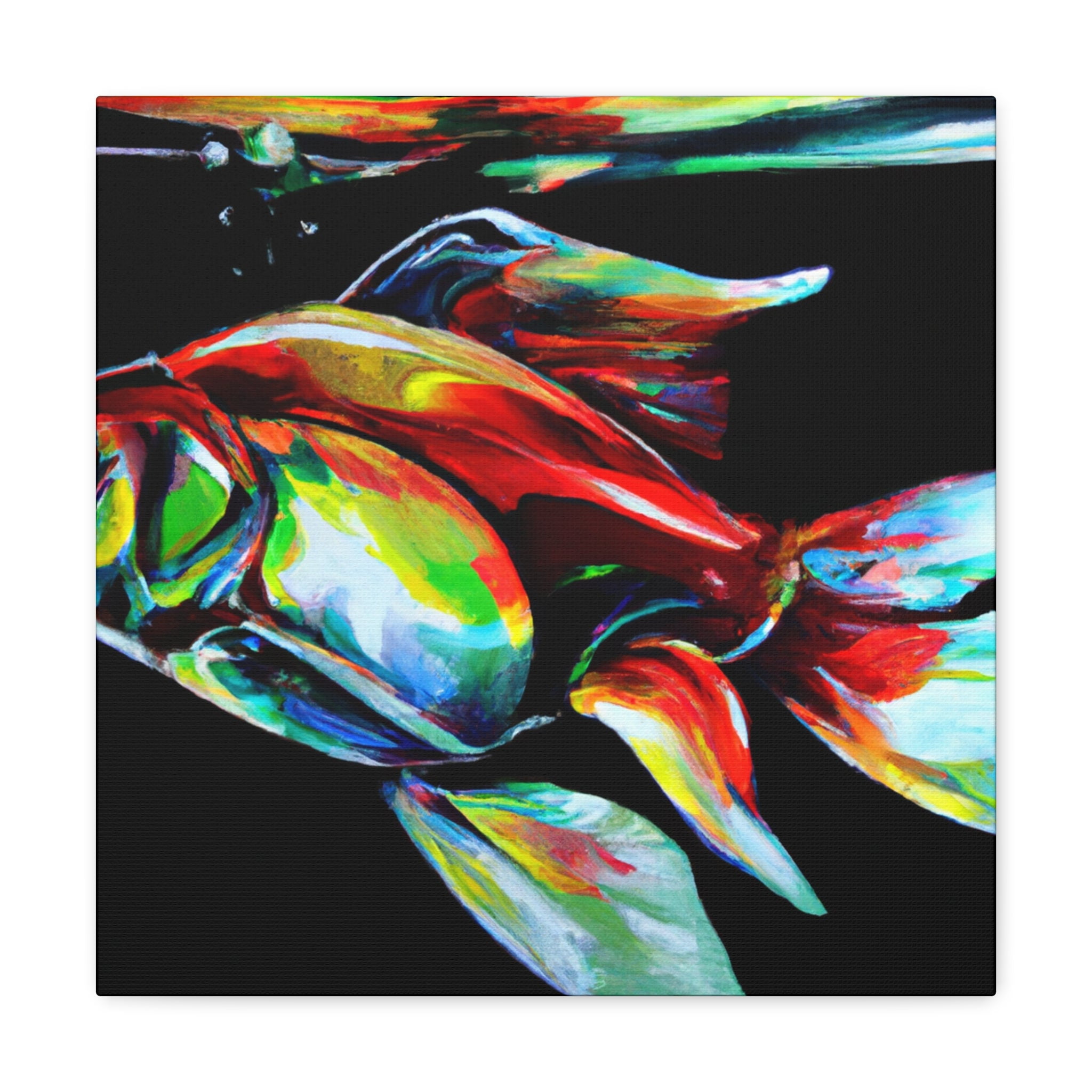 Rainbow Fish Realism - Canvas - Walmart.com