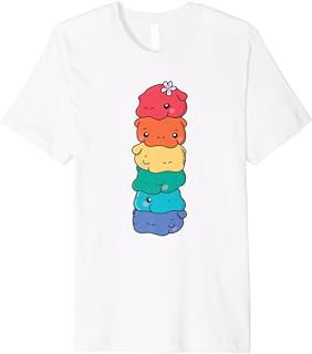 Rainbow Flag Gay Pride Lgbtq kawaii Hippo Premium T-Shirt - Walmart.com