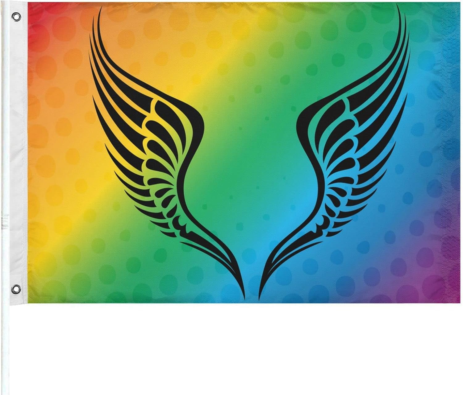 Rainbow Flag Outdoor Wings Garden Flag for Outside Funny Flags with ...