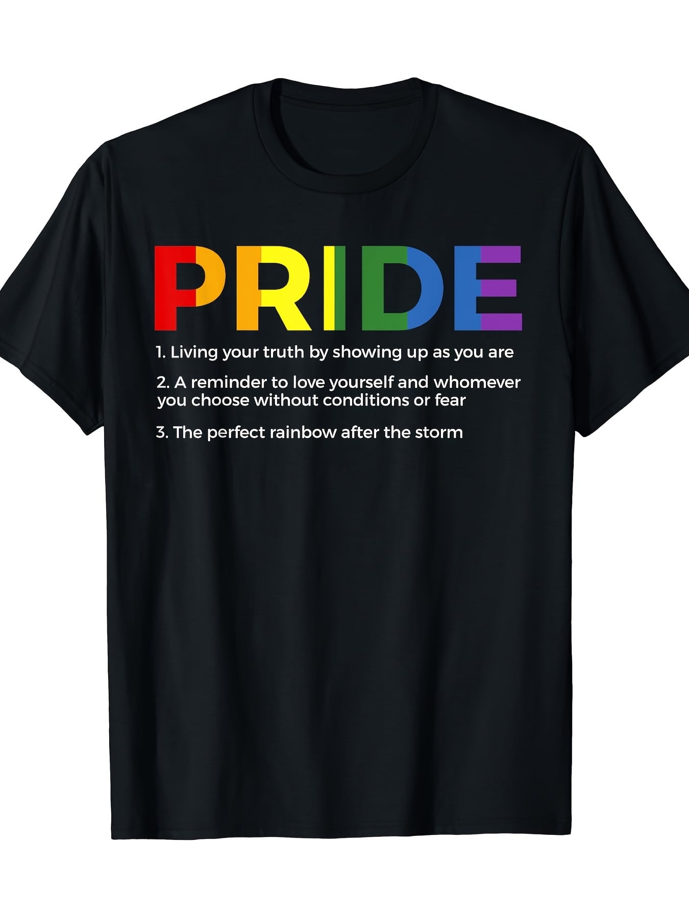 Rainbow Flag Pride Definition Gay Rights LGBTQ+ Pride T-Shirt - Walmart.com